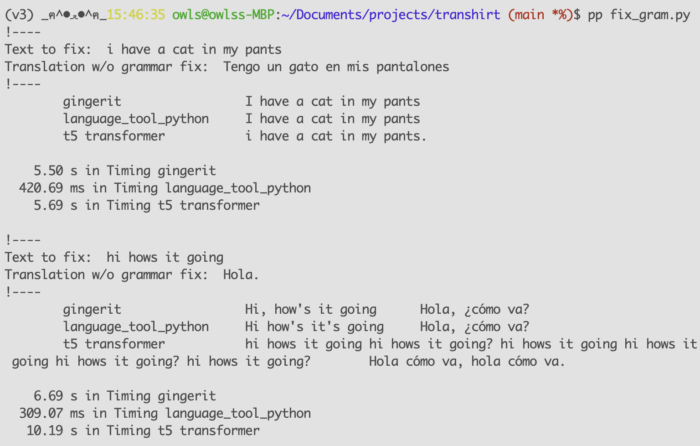 one morning later… english speech to text, then translated to spanish ...