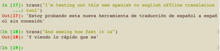 quick experiment: python library for real-time offline translation ...